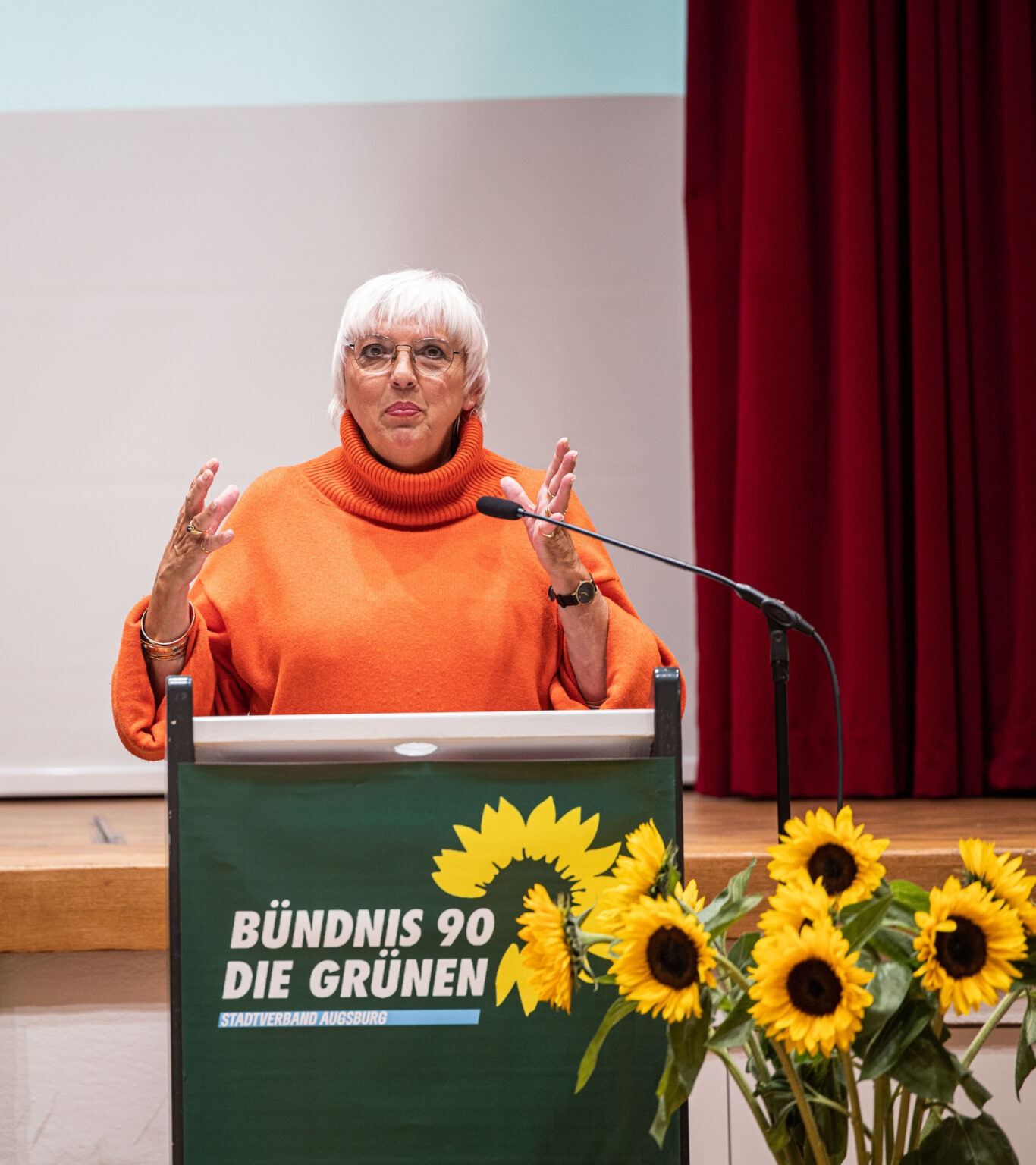 Claudia Roth wurde zur Direktkandidatin der Augsburger GRÜNEN für die ...